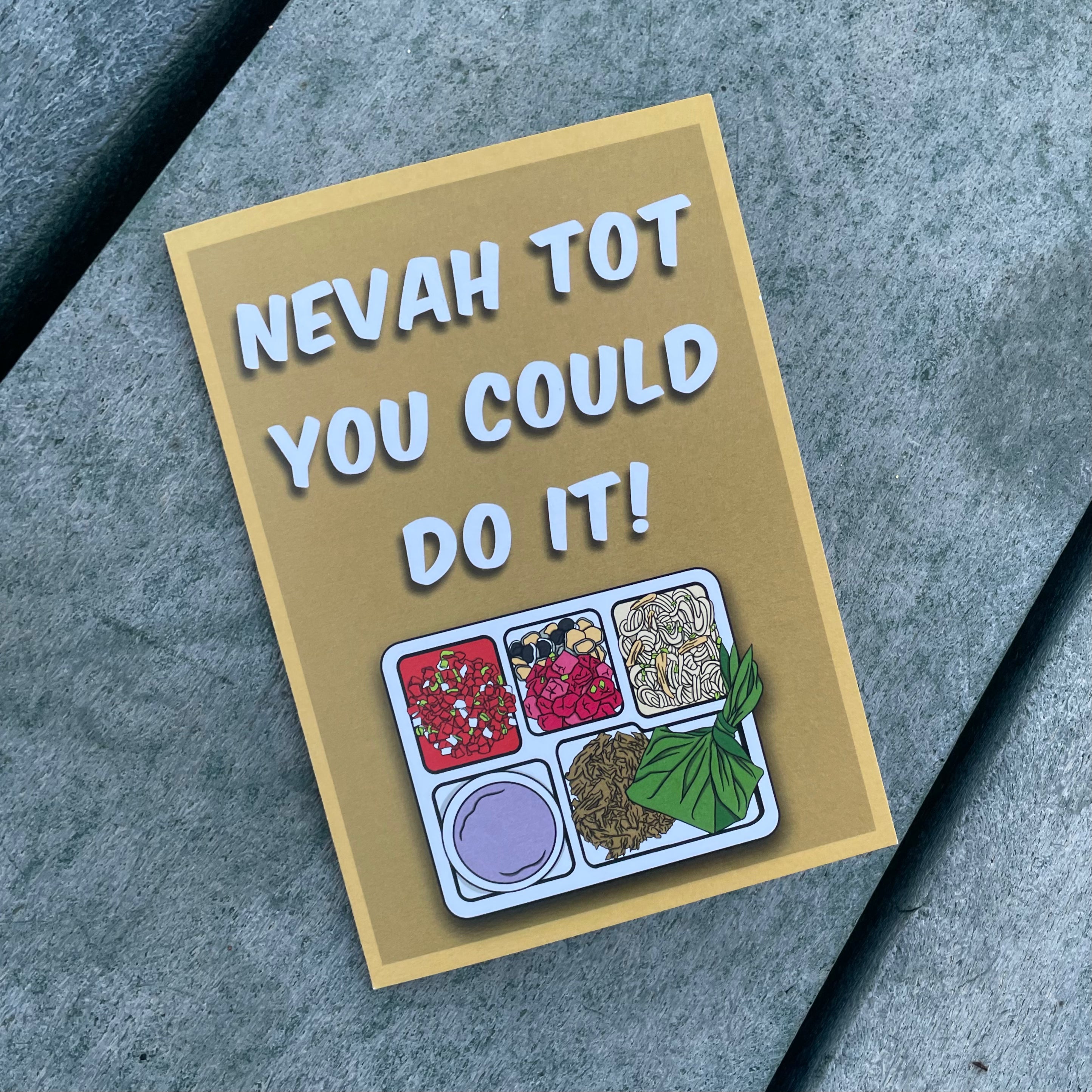 "Nevah Tot" Grad Card – Kolohe Boyz