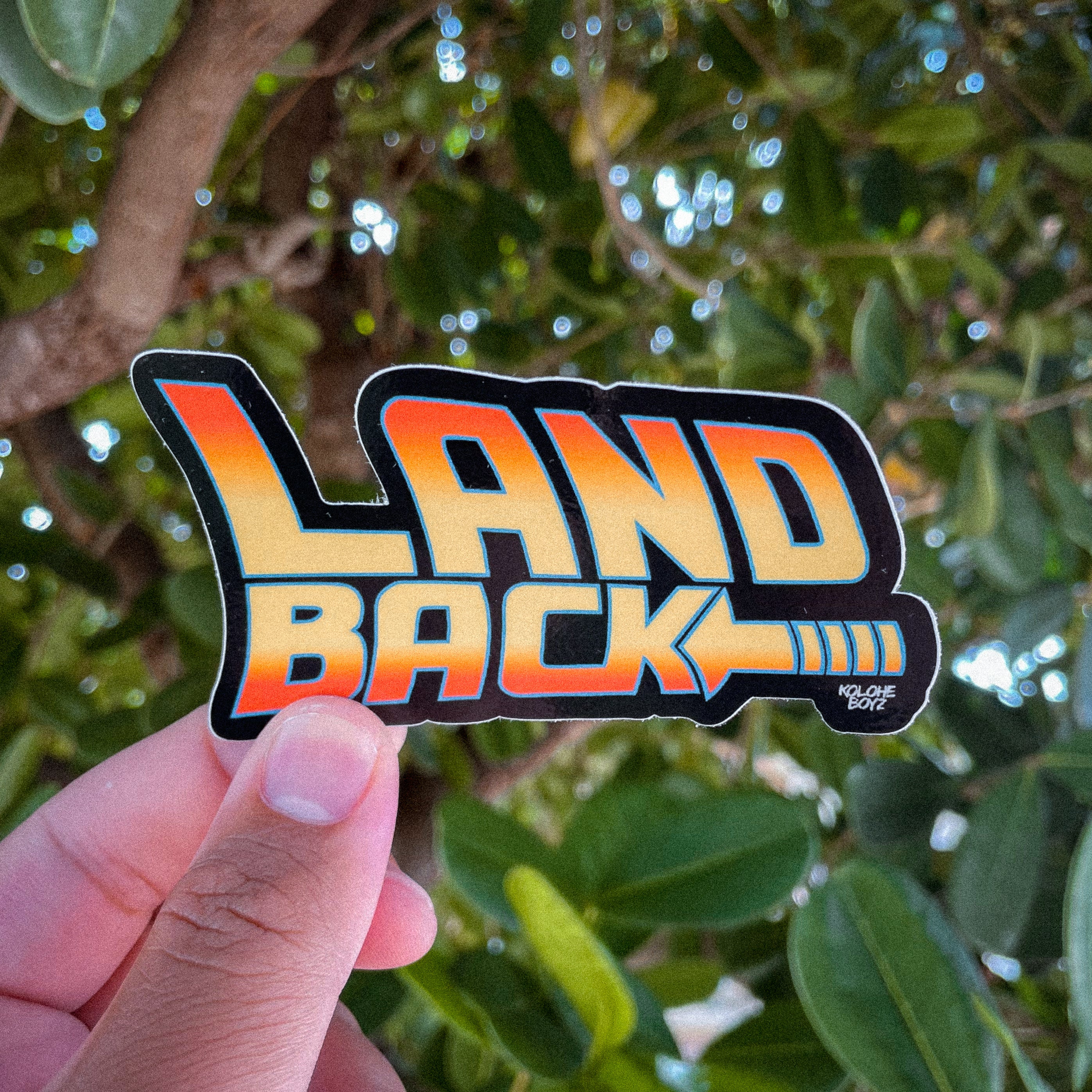 Land Back Sticker – Kolohe Boyz